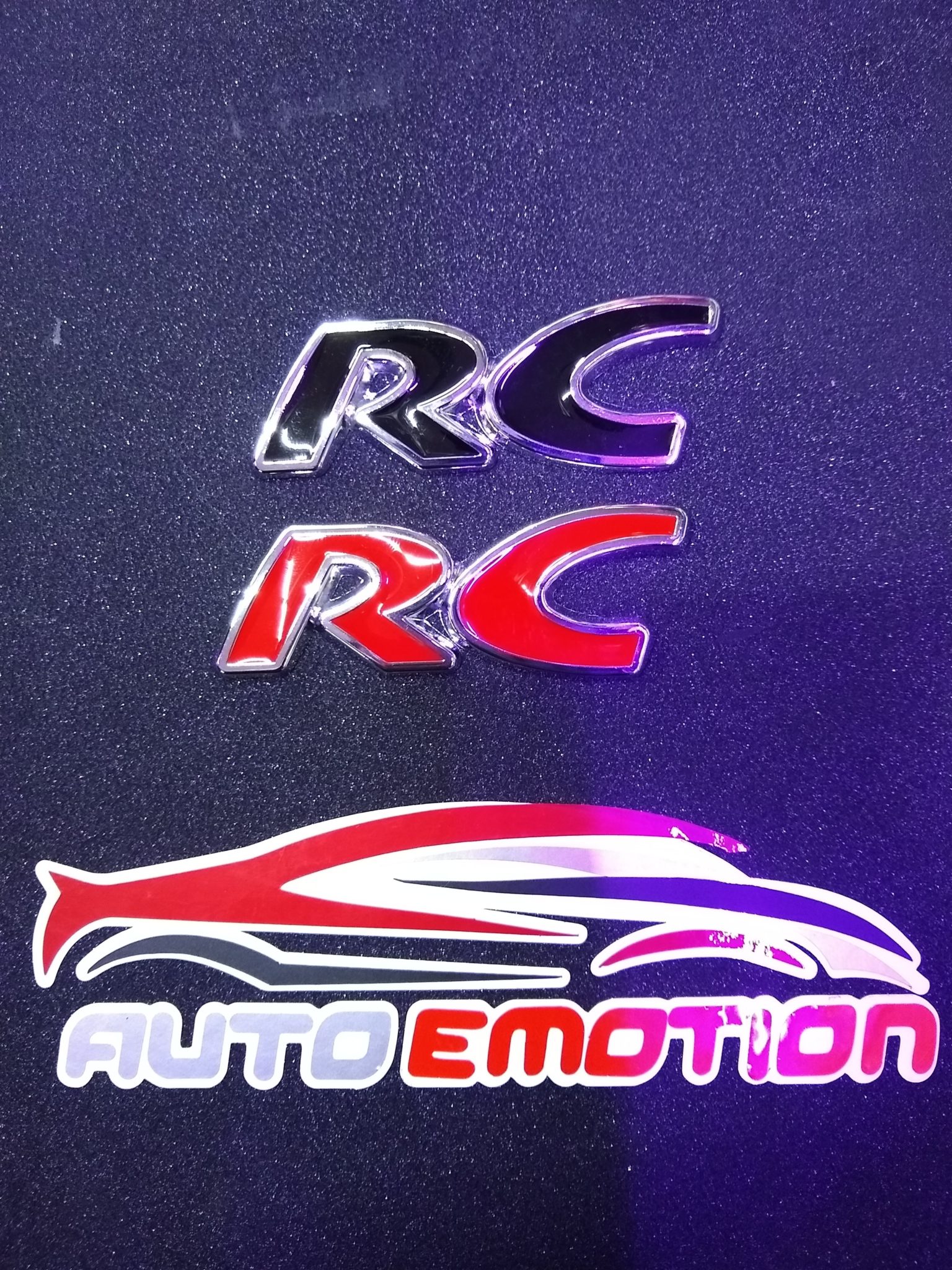 Letras Emblemas de RC – Autoemotion